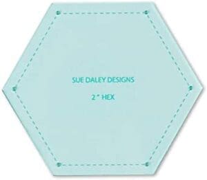 2″ Hexagon Template – Sue Daley | The Quilters Closet